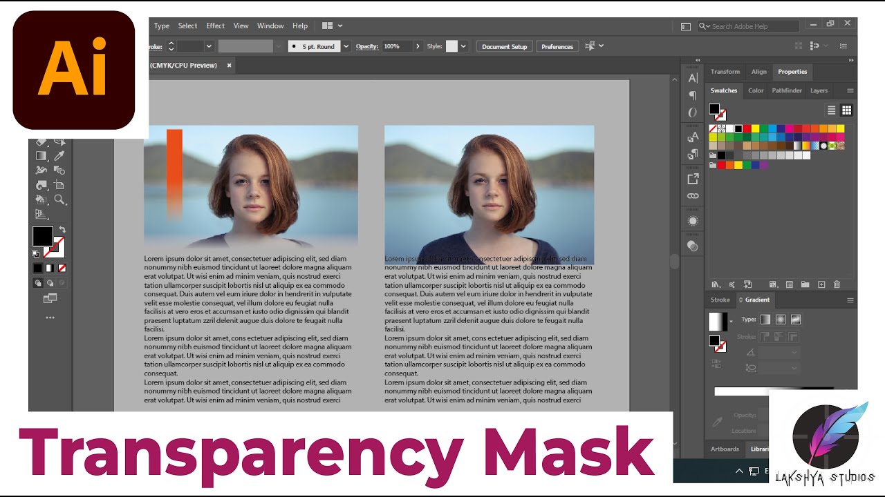 Transparency Mask in Adobe Illustrator - YouTube