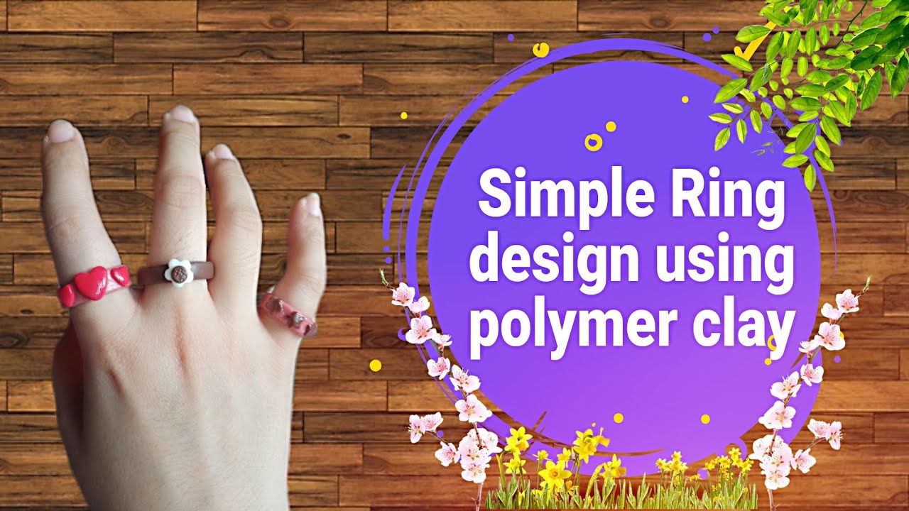 simple ring design using polymer clay #artwork #polymerclay #diy #craft ...