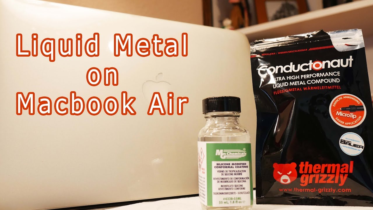Liquid Metal on Macbook Air - YouTube