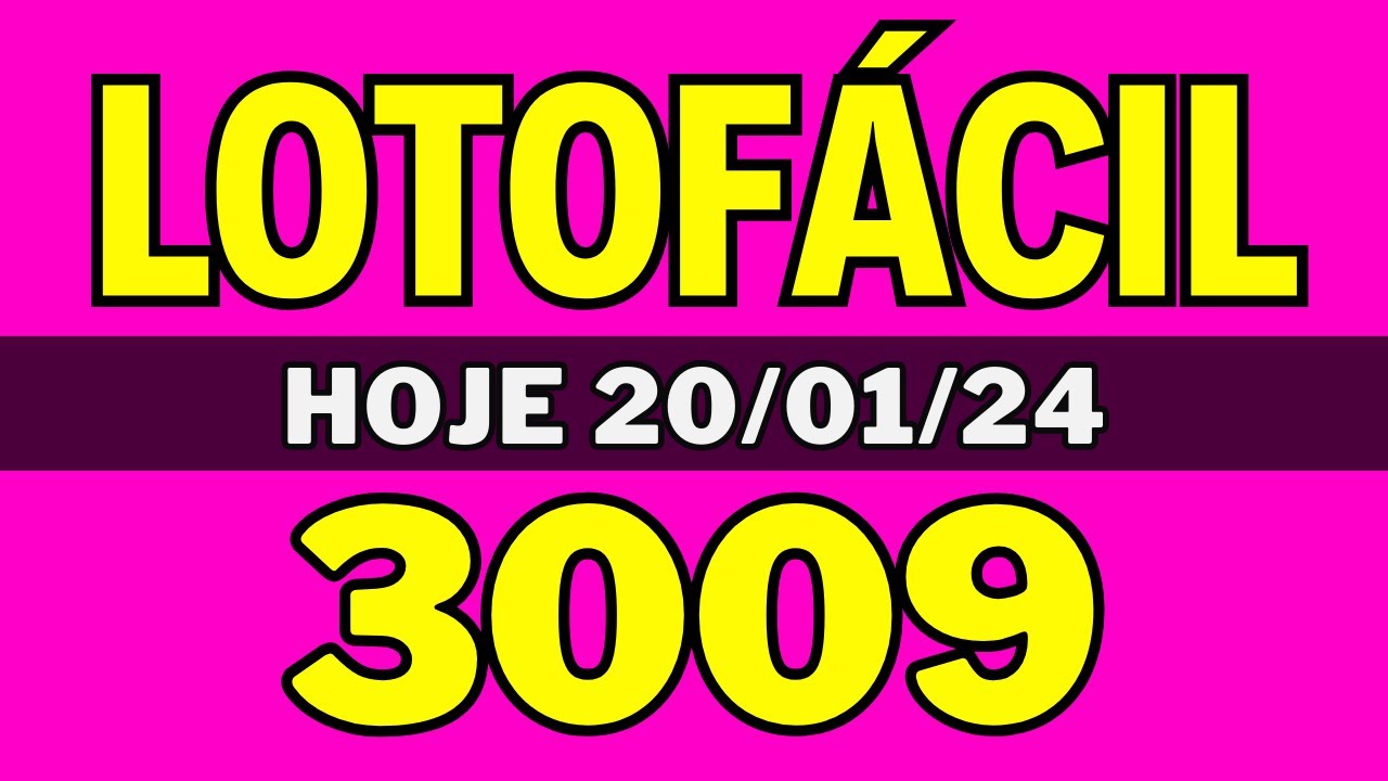 🟢Lotofácil 3009 - Resultado lotofacil hoje concurso 3009 (20-01-24 ...