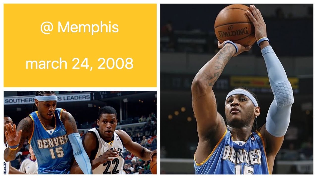 Carmelo Anthony 23 pts @ Memphis Grizzlies Highlights (march 24, 2008 ...