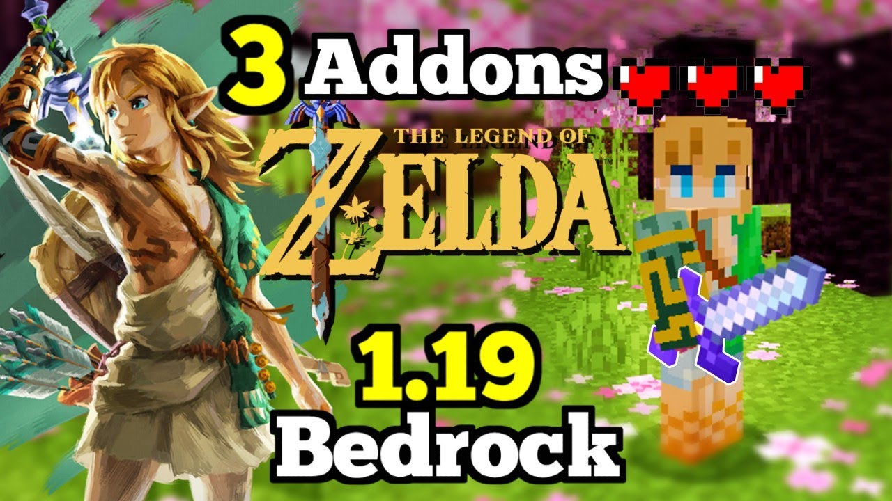 🟢 3 Addons de ZELDA para Minecraft PE 1.19.X! | Addon Espada Maestra ...