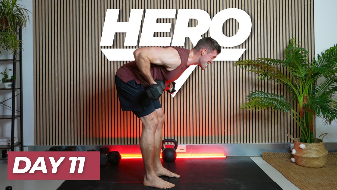 Full Body Strength Workout | 30 Minute Dumbbell | HERO Day 11 - YouTube