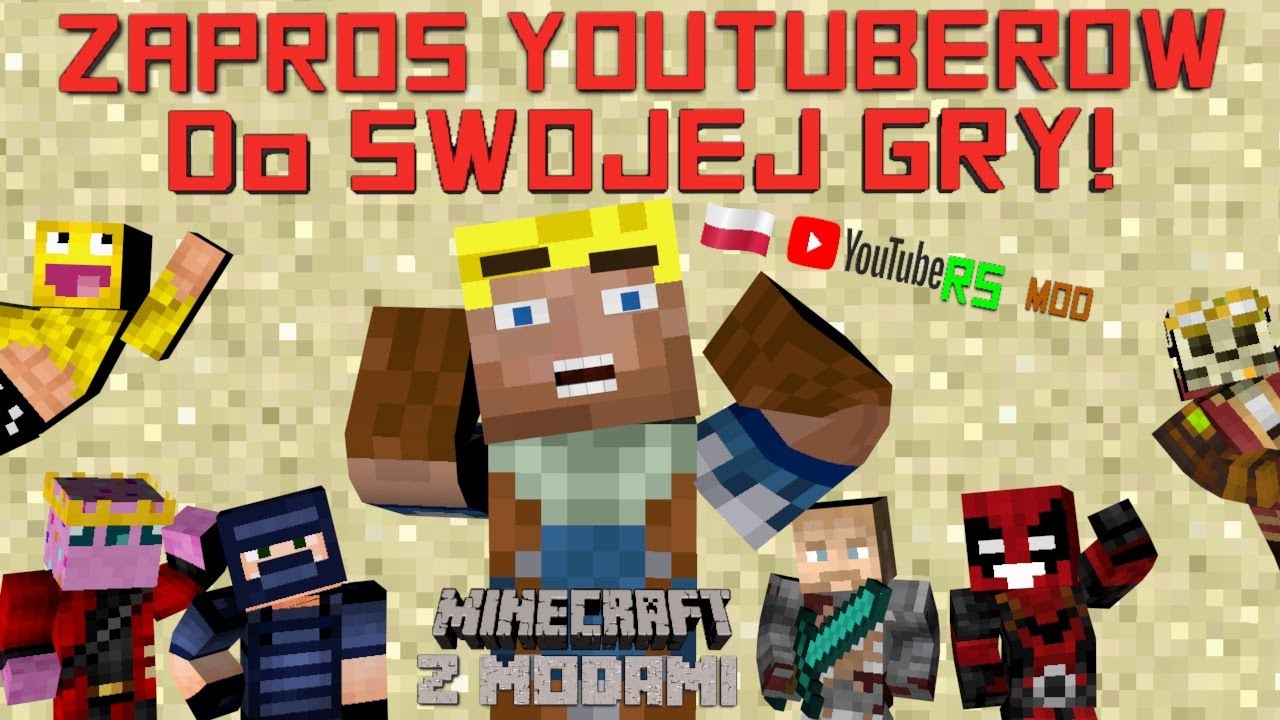 Youtuberzy w Twoim MC! - Minecraft z modami #160 - Polish Youtubers Mod ...