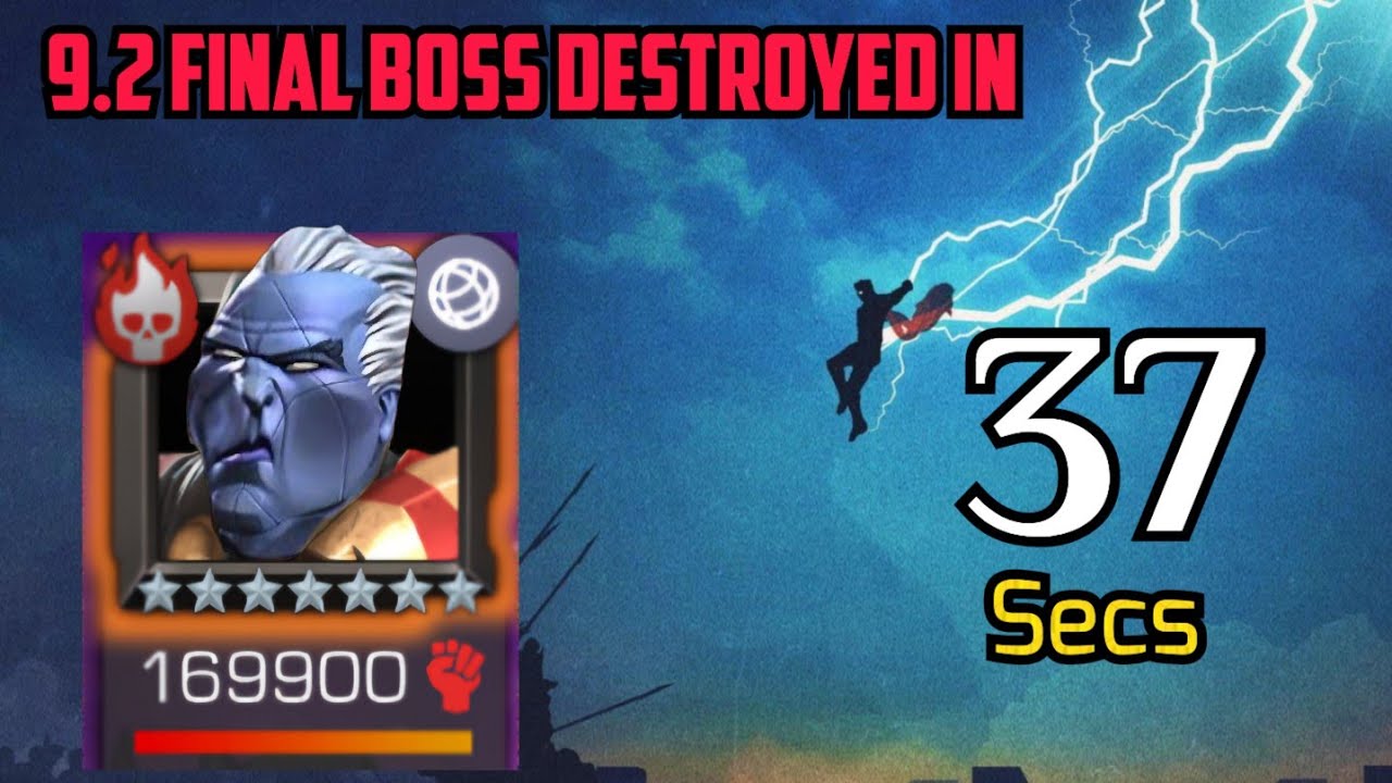 9.2 Final Boss Destroyed in 37 Secs | With Boosts - YouTube