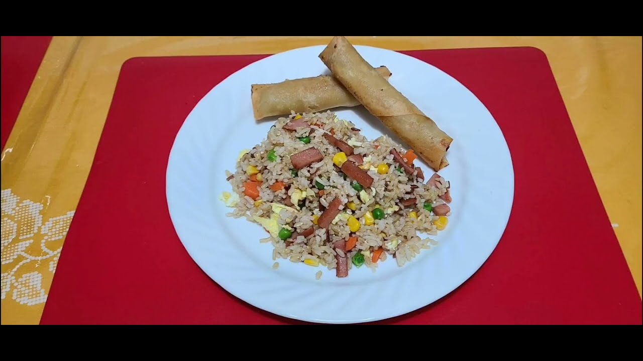 Garlic Luncheon Meat Fried Rice - YouTube