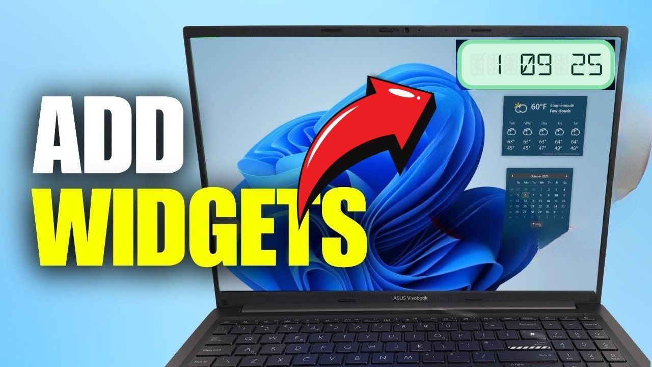 How To Add Widgets On Laptop Desktop (2025) - YouTube