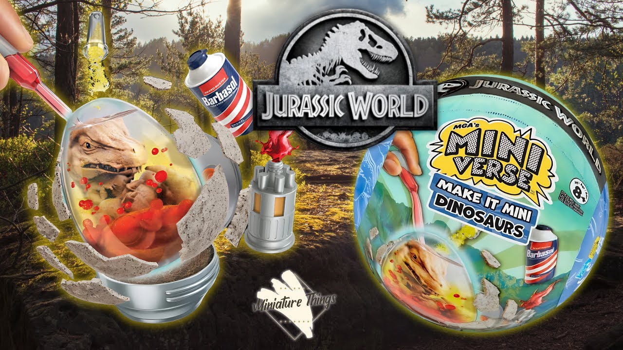 NEW Miniverse Jurassic World Series! Tiny Dinosaur Surprise Eggs! - YouTube