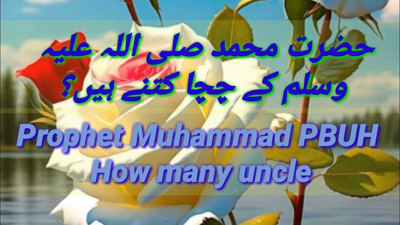 prophet Muhammad PBUH How many uncle?حضرت محمد صلی اللہ علیہ وسلم کے ...