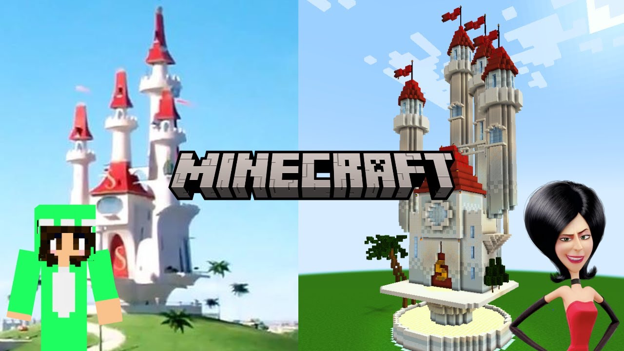 Building Scarlet Overkill's castle from Minions in Minecraft - YouTube