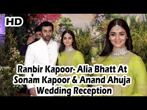 Ranbir Kapoor And Alia Bhatt At Sonam Kapoor & Anand Ahuja Wedding Reception