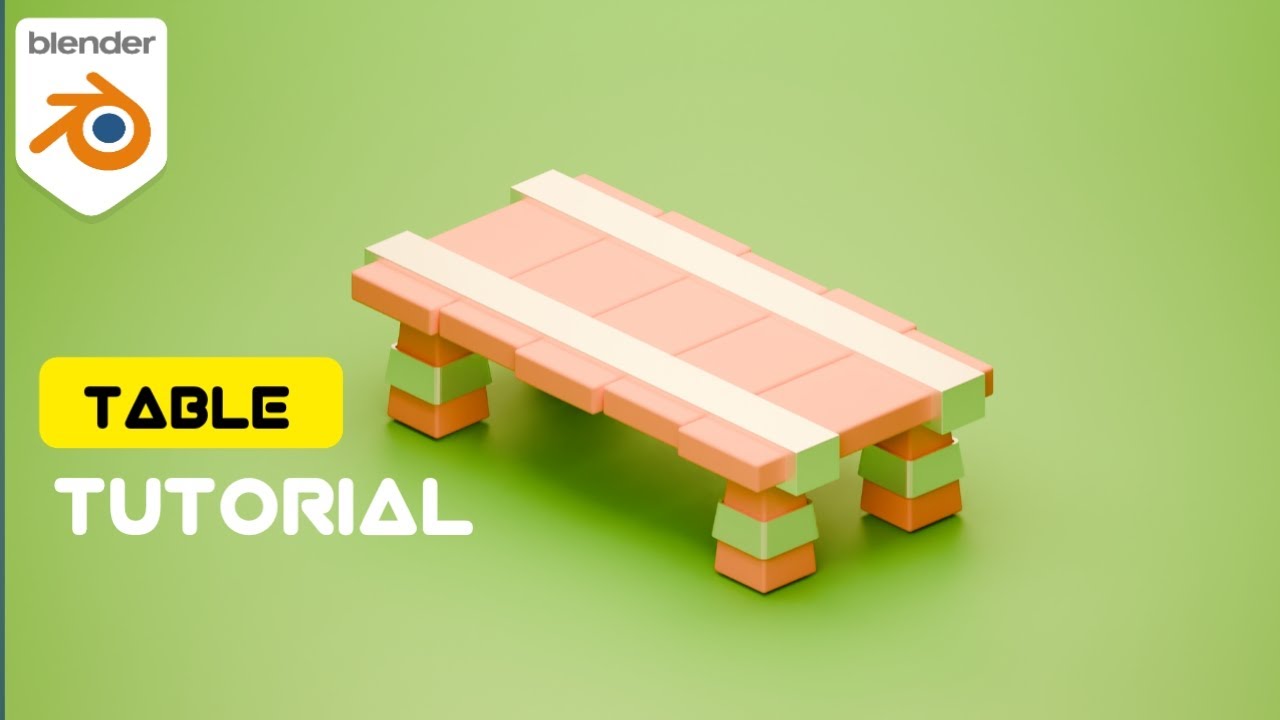 Stylized Table Tutorial in Blender | FusionArt 3D - YouTube