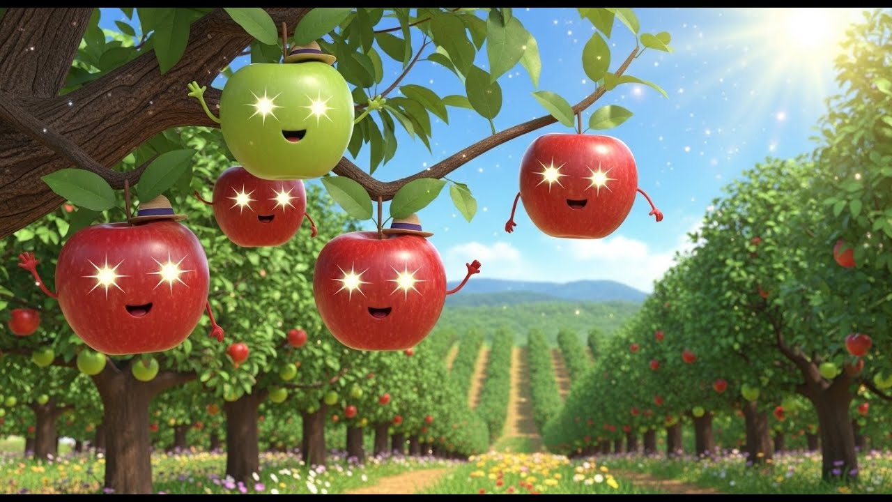 Contando Manzanas en el Huerto de la Abuela 🍎🍏 | a contar con manzanas ...