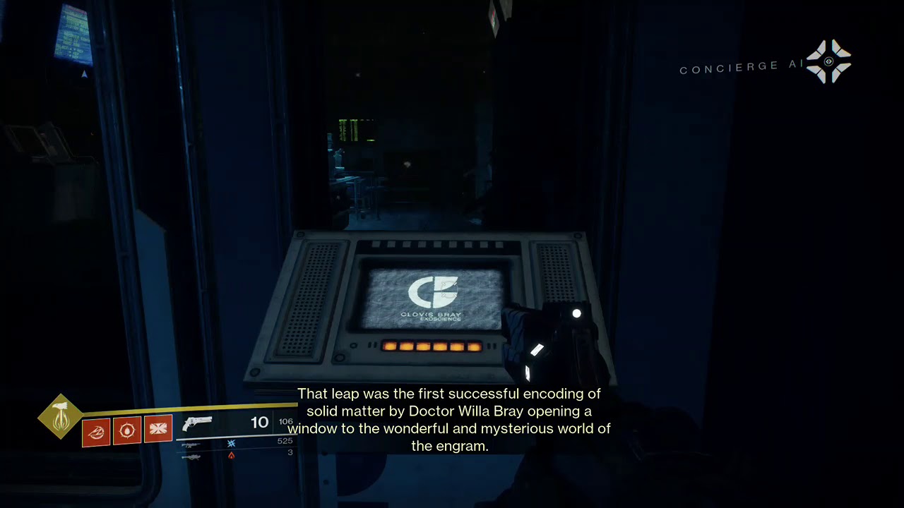 Destiny 2 Ghost Scan - Mars, Core Terminus 2 - YouTube