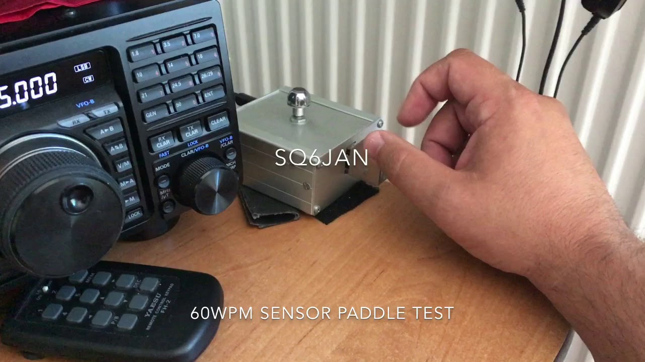 60WPM sensor paddle test - SQ6JAN - YouTube