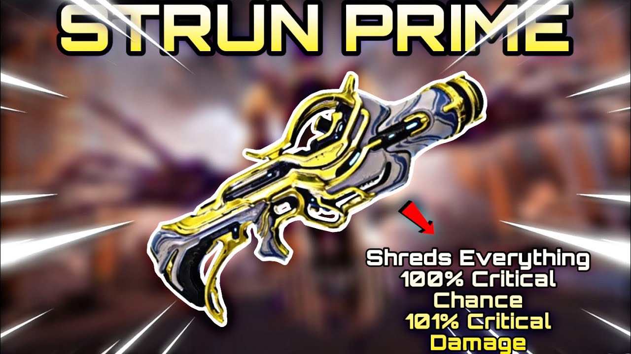 THE STRUN PRIME IS THE BEST PRIME SHOTGUN! | WARFRAME - YouTube