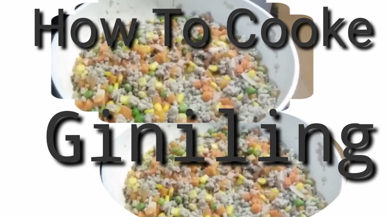 How to cooke simple giniling recipe - YouTube