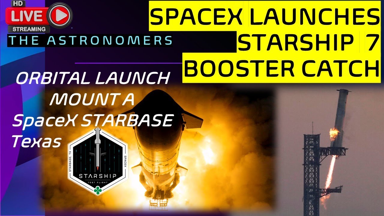 LIFTOFF! SpaceX Launches STARSHIP 7! Loses SHIP to RUD - YouTube