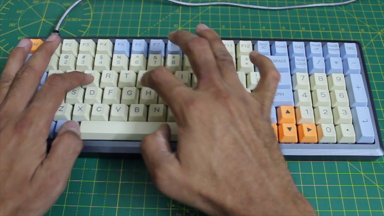 Kailh Box Navy YMDK96 Typing - YouTube
