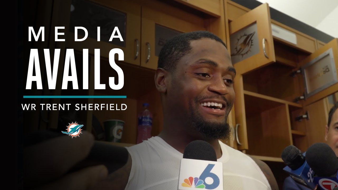 Wide Receiver Trent Sherfield meets with the media | Miami Dolphins ...