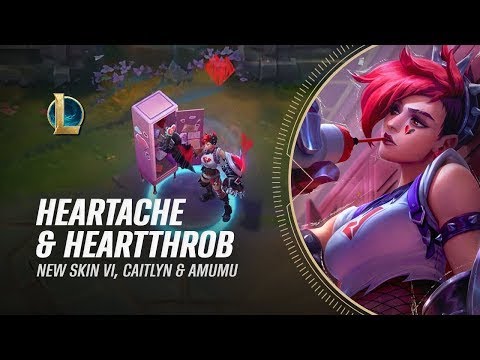 All New Skins Heartache & Heartthrob Vi, Caitlyn & Amumu PBE Preview ...