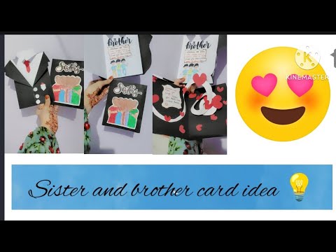 Sisters and brothers day card idea 💡💡 #viral #craft #video - YouTube