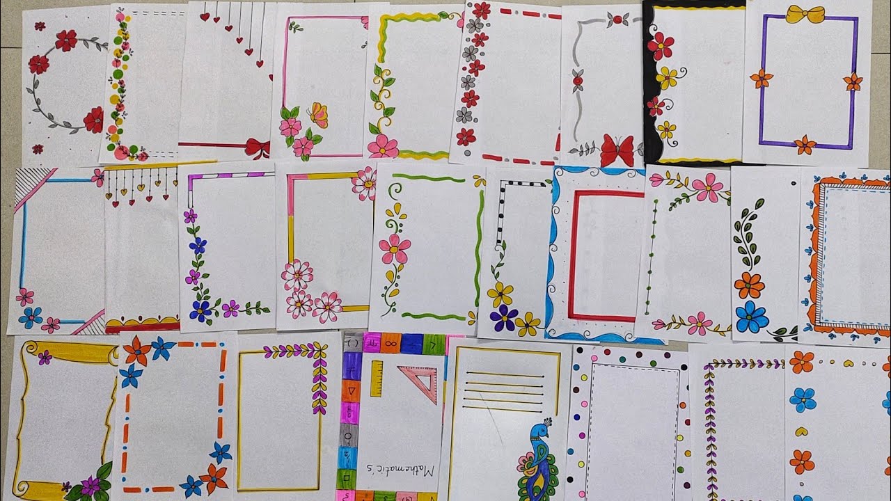 BORDER DESIGN/BORDER DESIGN FOR PROJECT/PROJECT WORK DESIGN/FRONT PAGE ...