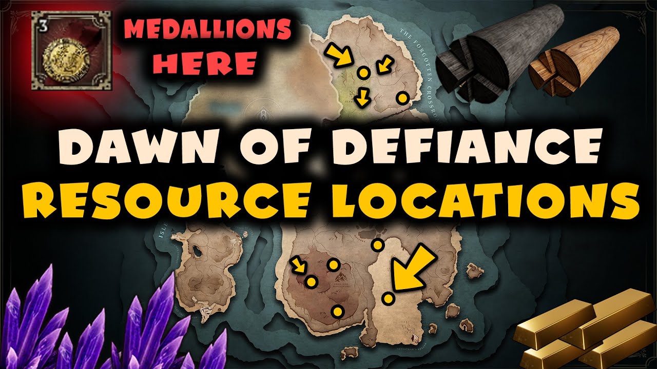 Dawn Of Defiance Resource Locations - DARK WOOD, ANCIENT WOOD, AMBER ...