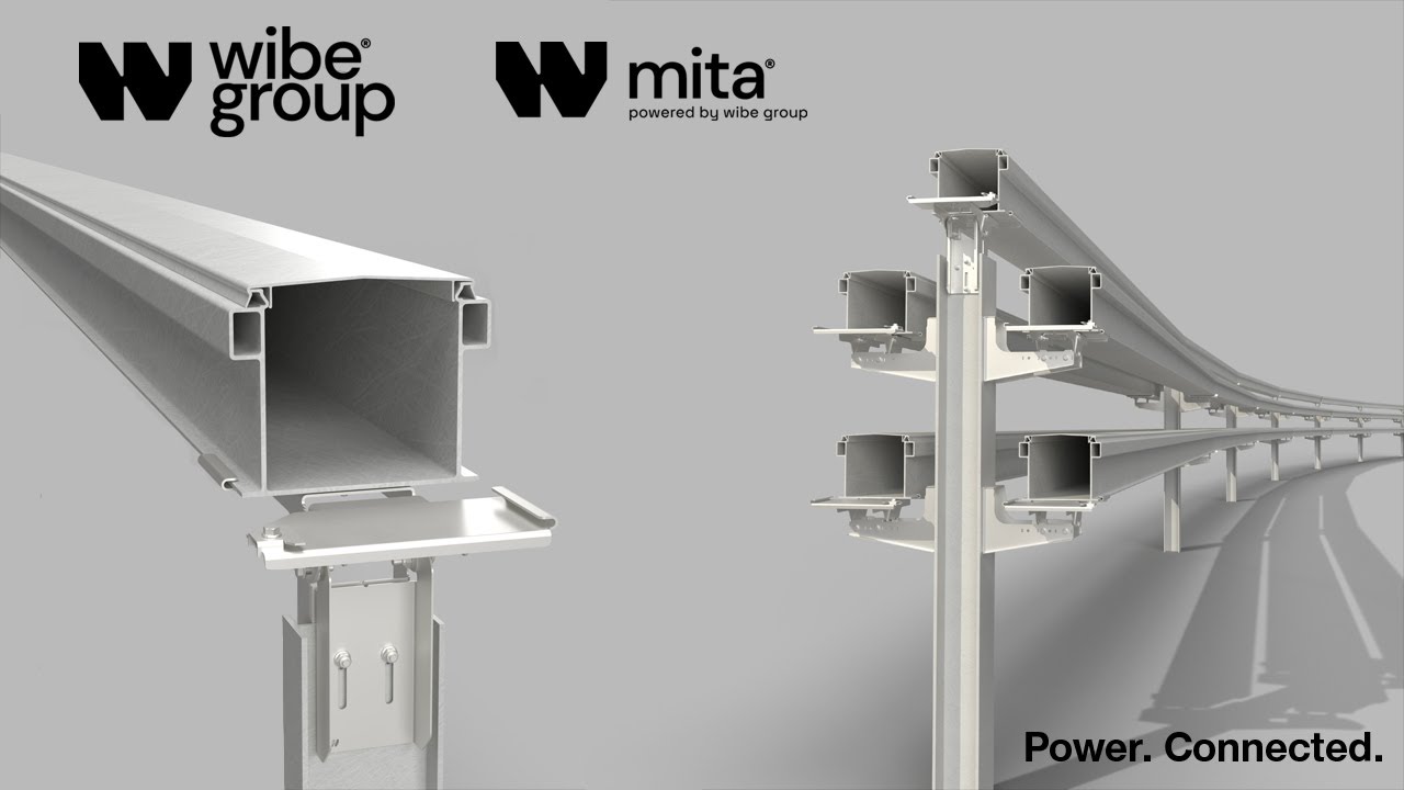 Wibe Group Mita Flex GMAX Cable Troughing System - YouTube