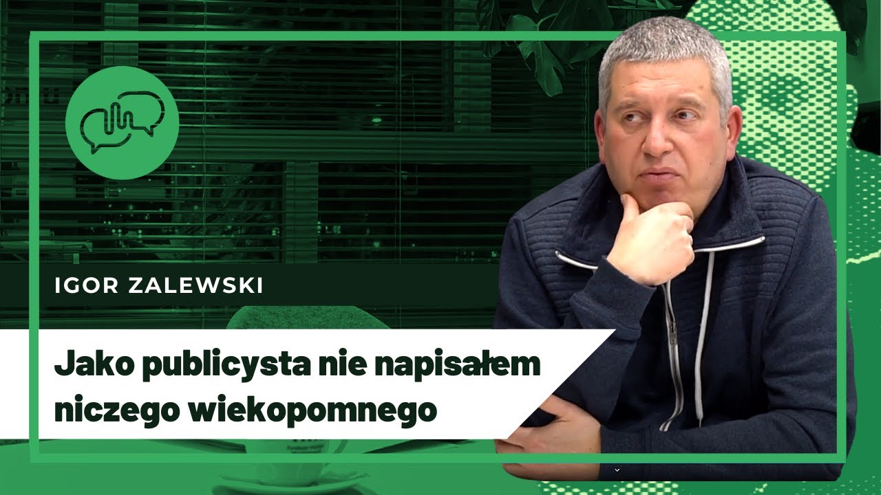 IGOR ZALEWSKI: Politycy i dziennikarze to koledzy z pracy - YouTube