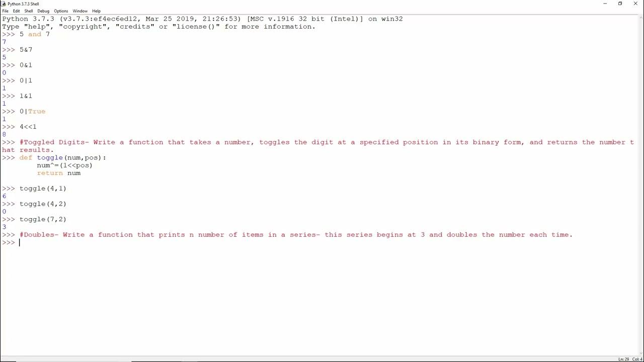 Bitwise Operators in Python Practical - YouTube