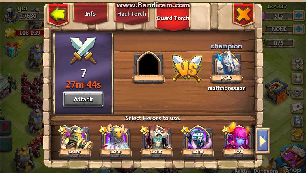 update castle clash game in world wide DAY 1 CHALANGE SERIOS 26 - YouTube