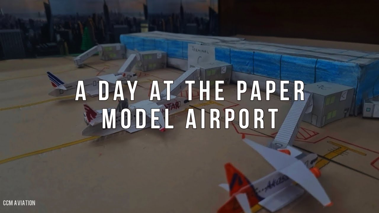 A Day at the Paper Model Airport | A Stop-Motion Movie - YouTube