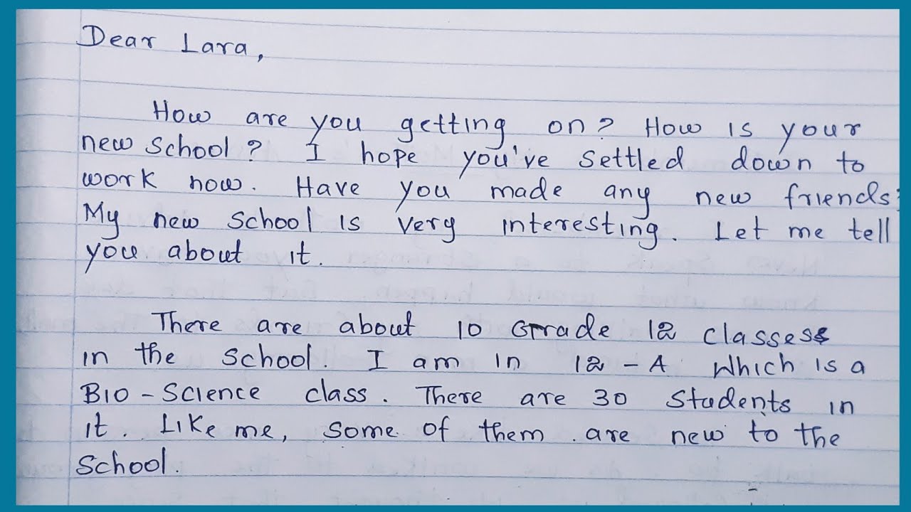 How to write an Informal letter?|Informal letter/non-formal letter ...