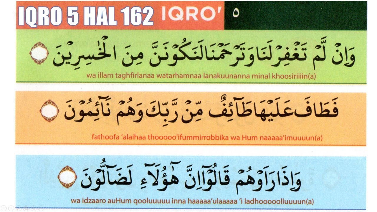 Iqro 5 (Hal 162). Belajar Baca Iqro' 5, Cara Cepat dan Mudah Membaca ...