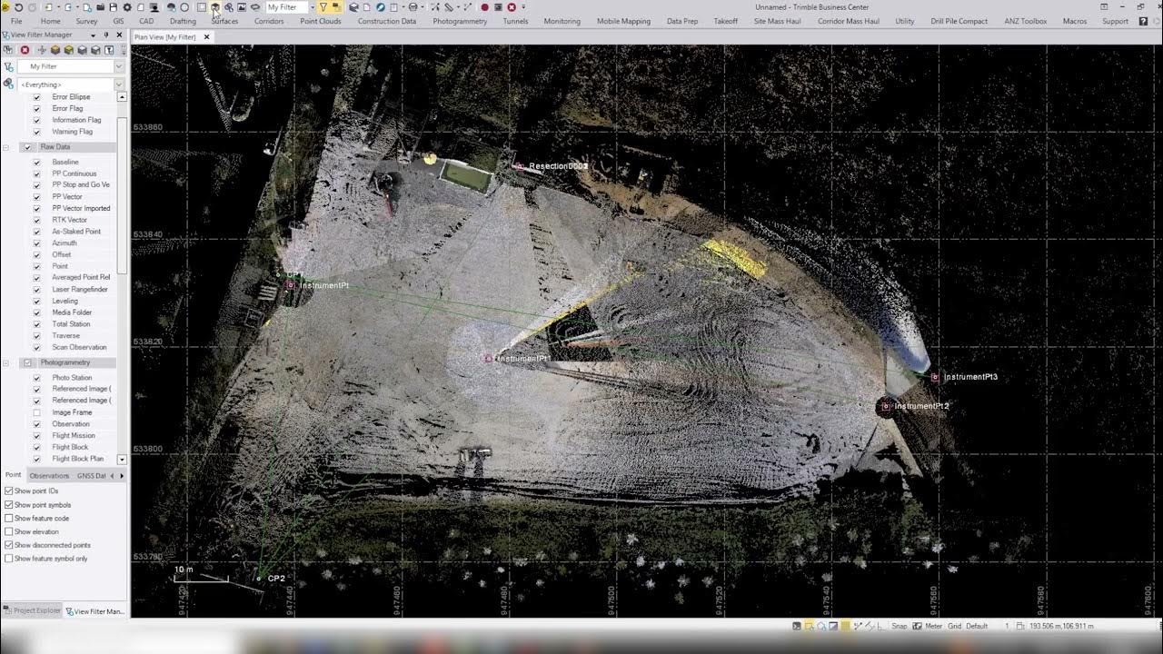 Trimble Business Center: How to - Creating a surface from scanned point cloud data - YouTube
