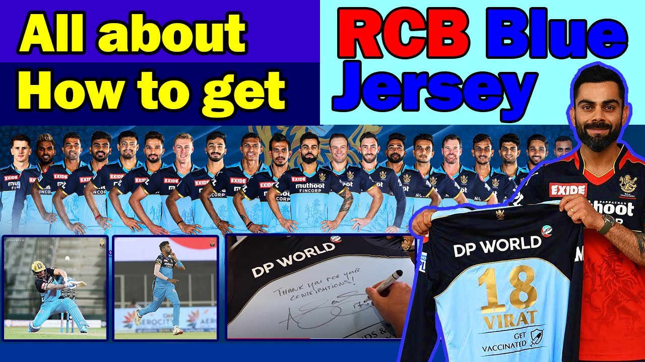🏆All about RCB BLUE Jersey How to get RCB Blue Jersey😍Why RCB wear Blue ...
