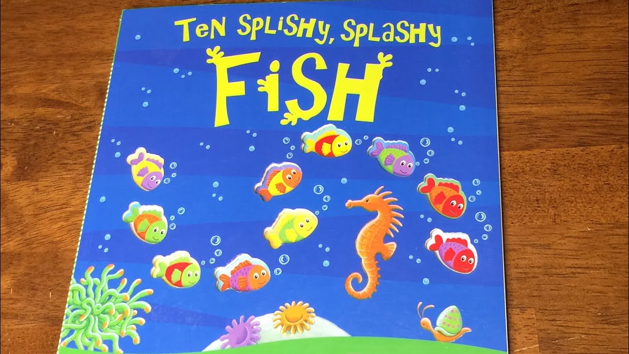 Ten Splishy , Splashy , Fish ( Read Along) - YouTube