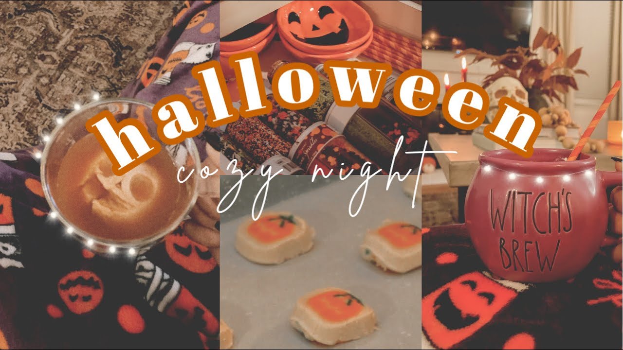 HALLOWEEN COZY NIGHT | baking, boo basket, halloween movie night, fall ...