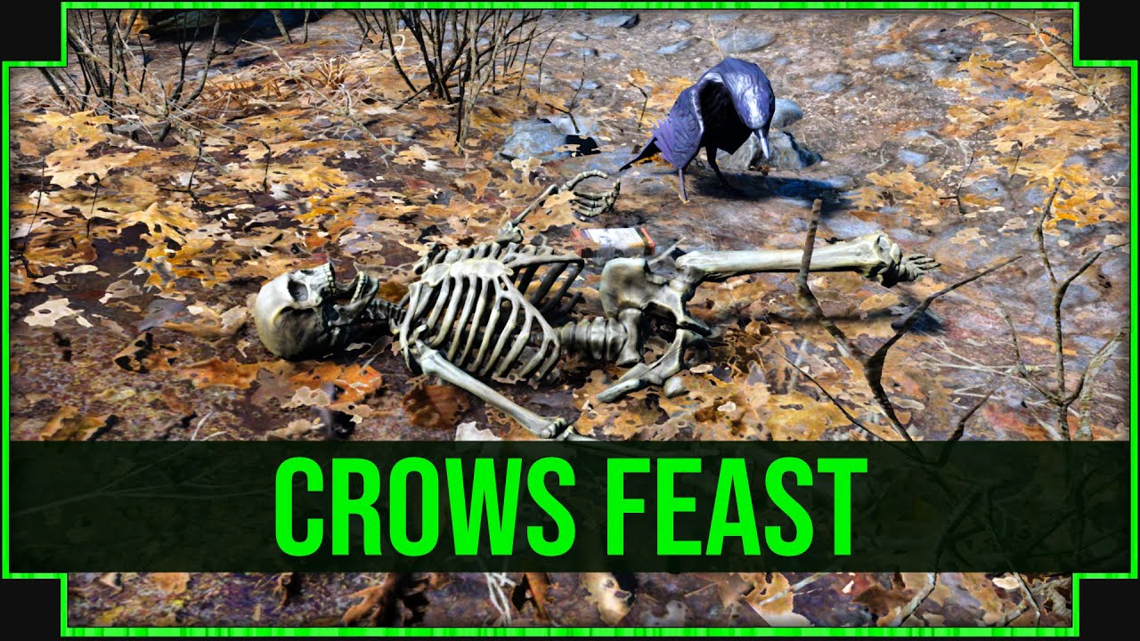 Crows Feast in Fallout 4 - They Certainly won't go Hungry! - YouTube