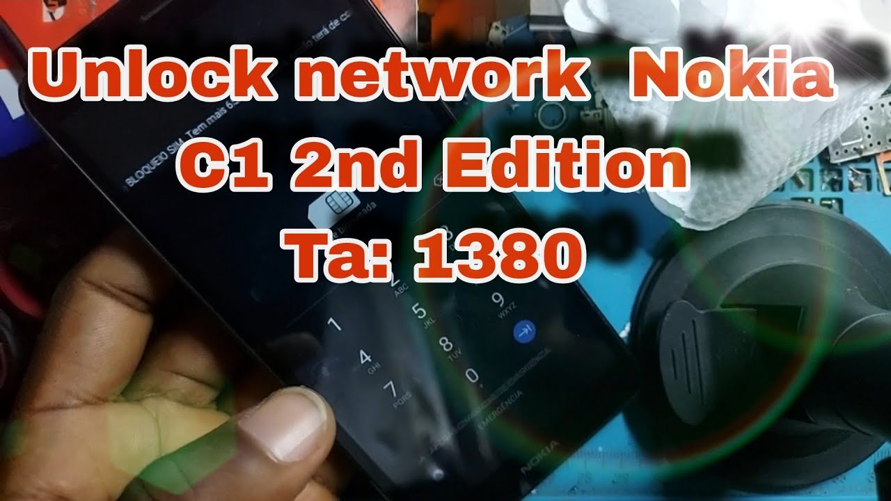 Unlock network Nokia C1 2nd Edition Ta: 1380 desbloqueado da rede ...