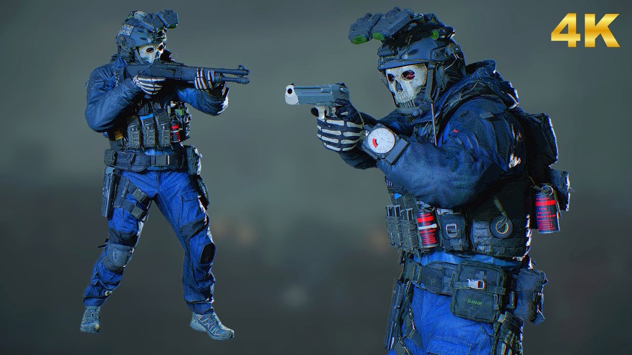 Resident Evil 2 | Leon Kennedy | Ghost (CODMW2) 4K | Wiwilz - YouTube