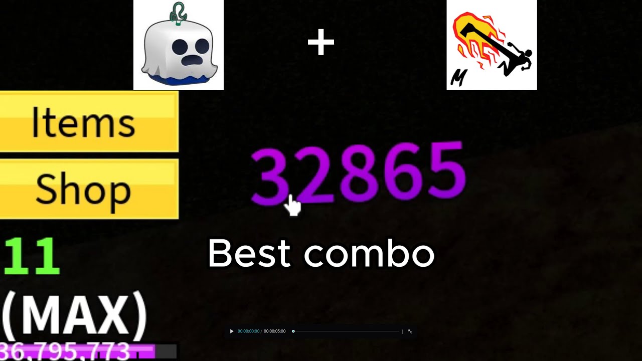 Best ghost combo / best combo click Blox fruits - YouTube