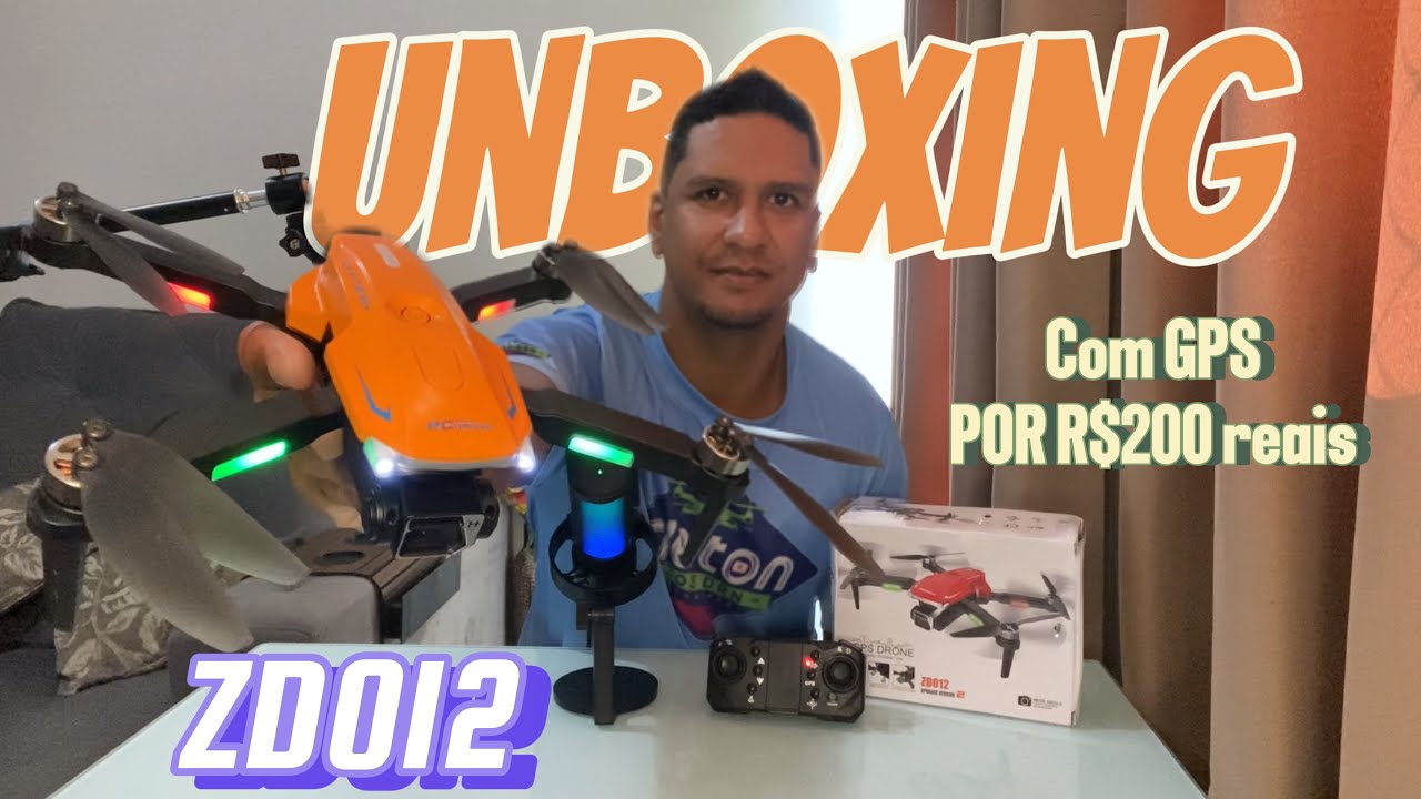 DRONE ZD012 com gps motores BRUSHLESS bom e barato - YouTube