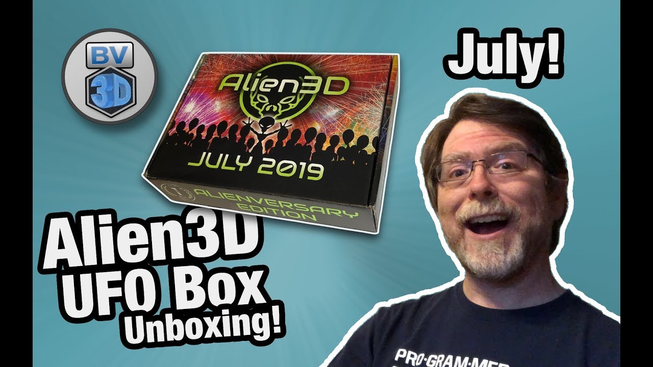 July 2019 Alien3D UFO Box Unboxing - YouTube