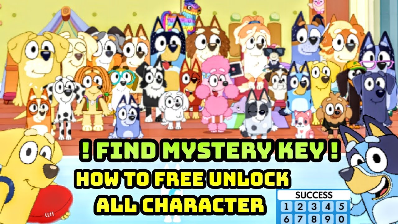 Bluey The Videogame Find Mystery Key How To Free Unlock All Character ...