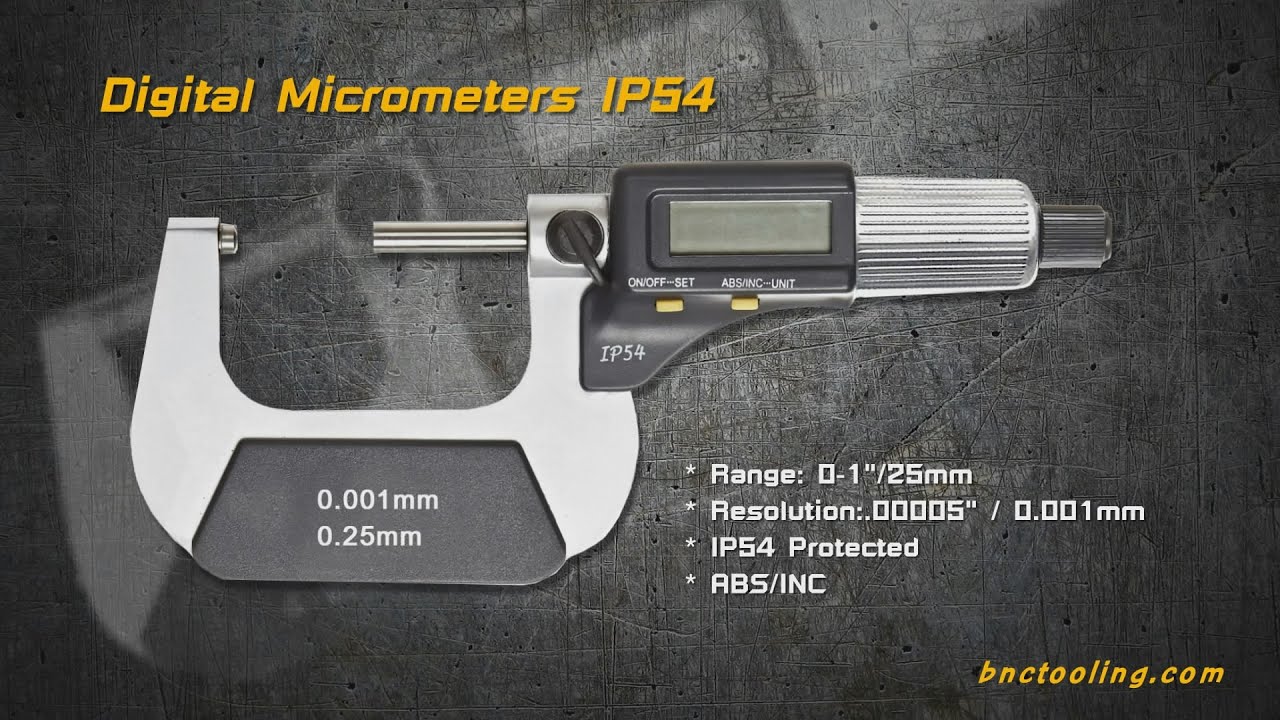 Digital Micrometers IP54 - YouTube