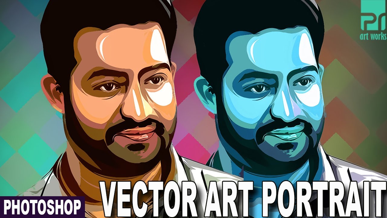 Jr NTR (RRR Movie) Vector Art / Vexel Art | Photoshop | PR Art Works ...