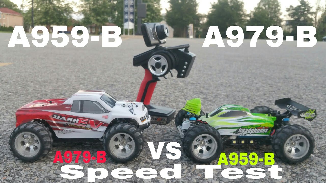 WLToys A979-B Vs WLToys A959-B! GPS Speed Test Competition! High Speed ...