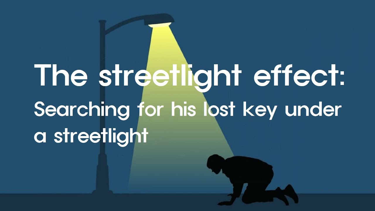 Short Story: The streetlight effect - Searching for his lost key under ...